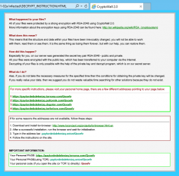 Cryptowall 2.0 and Assorted Ransomware; Prevention
